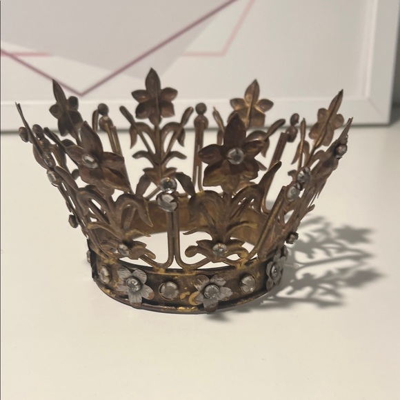 Accents | Elegant Gold And Silver Floral Crown Child Sized Prop From ...